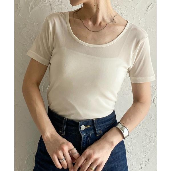 『セール実施中』ZOZO問い合わせ番号:95152923ショップ:wears，ウェアーズブランド:She's Closet，シーズクローゼット商品名:クルーネックシースルー/半袖シアーTシャツカットソートップスカテゴリ:トップス>Tシ...