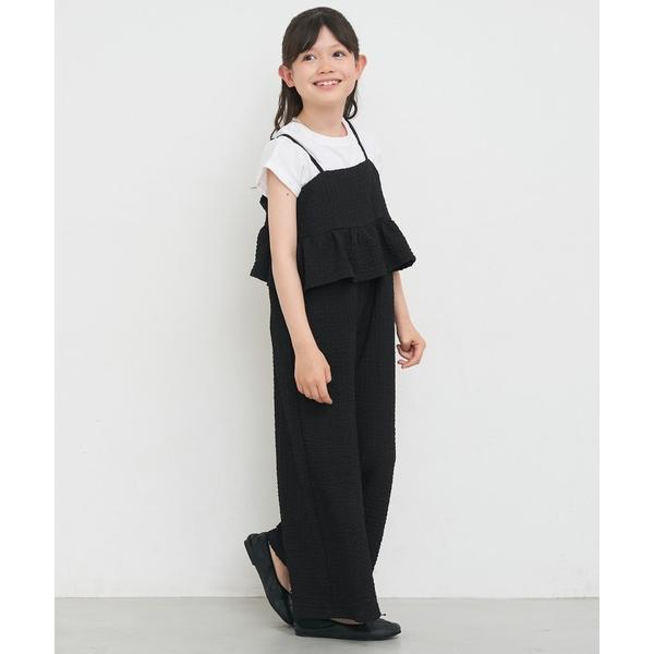 ZOZO問い合わせ番号:95153073ショップ:coca，コカブランド:coca（coca），コカ商品名:＼再入荷／キッズ　親子お揃いペプラムクロスシャーリングオールインワン/吸水速乾カテゴリ:オールインワン・サロペット>つなぎ/オ...