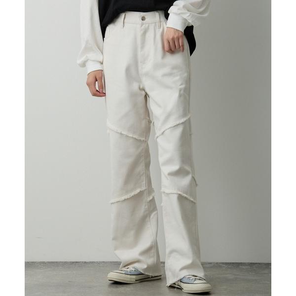 『タイムセール実施中』ZOZO問い合わせ番号:95182390ショップ:Auntie Rosa，アンティローザブランド:Lipoy，リポイ商品名:ツイル切替フリンジロングパンツカテゴリ:パンツ>その他パンツブランド品番:TNANR25...