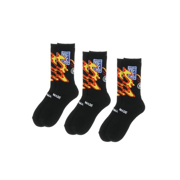 ※このアイテムは返品・交換対象外商品です。ZOZO問い合わせ番号:95183757ショップ:NUBIAN，ヌビアンブランド:READYMADE，レディメイド，NUBIAN，ヌビアン商品名:3P CREW SOCKSカテゴリ:レッグウェア&g...