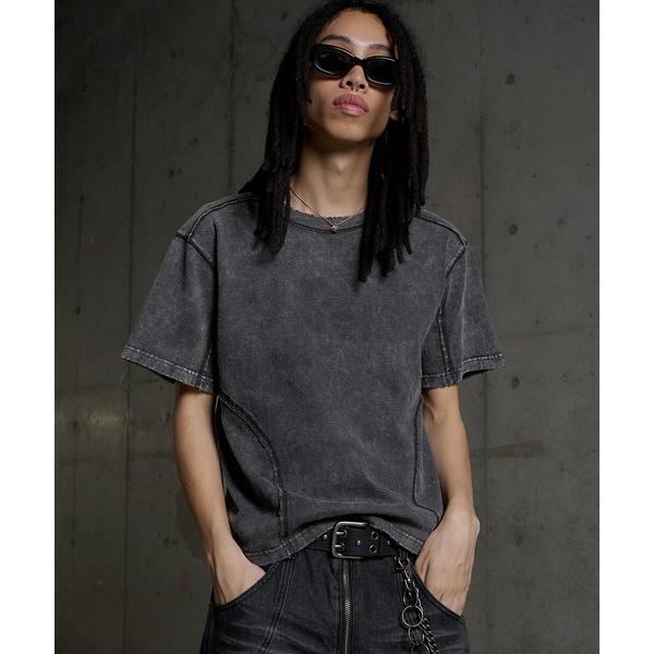 『セール実施中』ZOZO問い合わせ番号:95186246ショップ:FTW，エフティーダブリューブランド:ANDER HUNK，アンダーハンク商品名:Overdyed Stitch Design T-shirt / オーバーダイステッチデザイ...