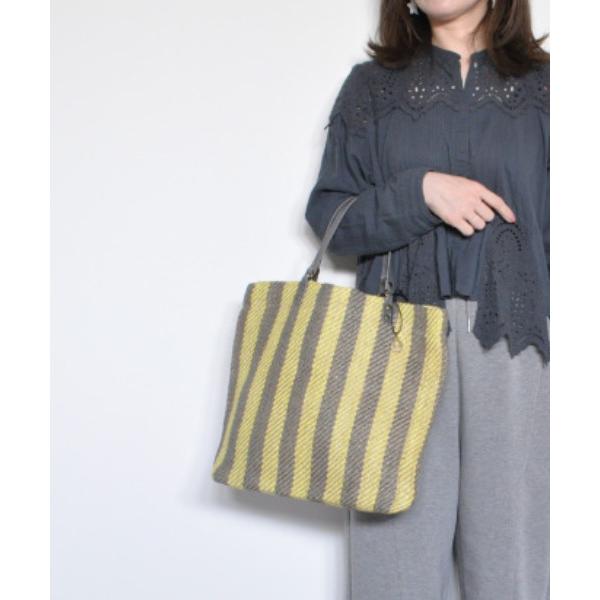 ZOZO問い合わせ番号:95186621ショップ:CLEDRAN，クレドランブランド:CLEDRAN，クレドラン商品名:【手機ならではの質感】CL3761 HAND＆WORK STRIPE JUTE TOTEカテゴリ:バッグ>トートバ...