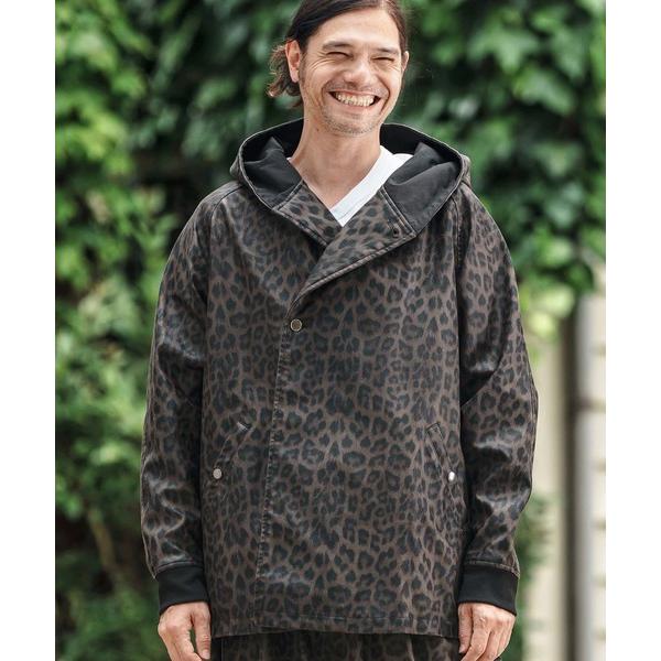 ZOZO問い合わせ番号:95219955ショップ:CAMBIO，カンビオブランド:CAMBIO，カンビオ商品名:mj10838- Leopard Synthetic Leather Poncho Like Jacket ポンチョ風ジャケット...