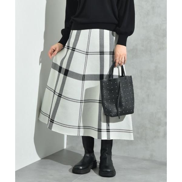 『タイムセール実施中』ZOZO問い合わせ番号:95220164ショップ:INTERPLANET/actuel，インタープラネット/アクチュエルブランド:INTERPLANET，インタープラネット商品名:ＢＩＧチェックニットスカートカテゴリ:...