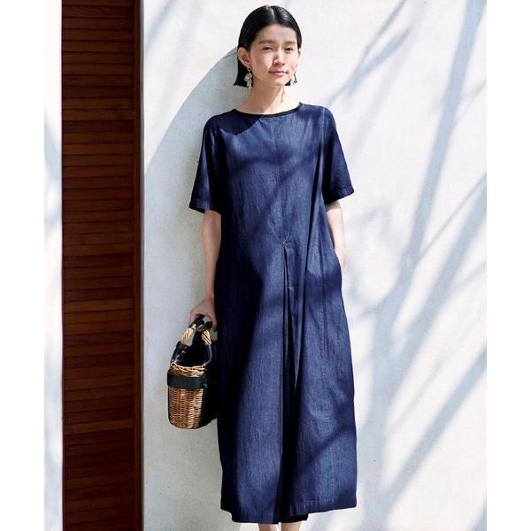 ZOZO問い合わせ番号:95220678ショップ:FELISSIMO，フェリシモブランド:Sunny clouds，サニークラウズ商品名:サニークラウズ　すっきりとしたデニムワンピース〈レディース〉カテゴリ:ワンピース/ドレス>ワンピ...