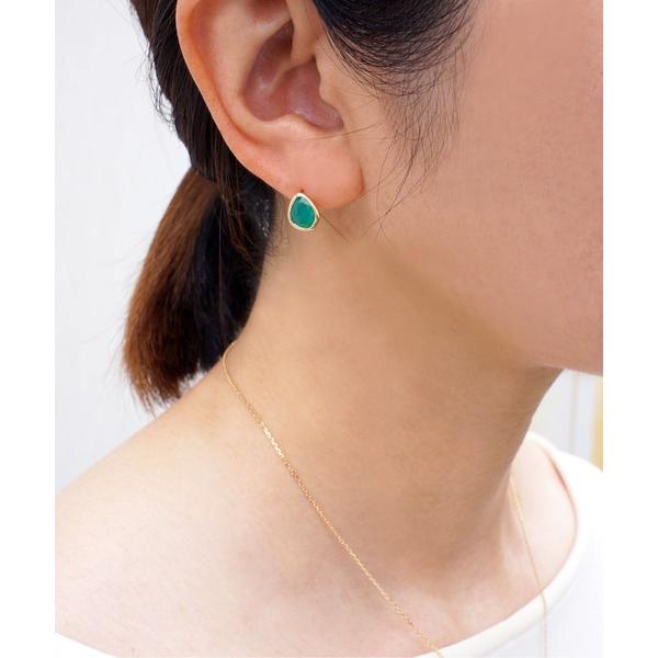 ※このアイテムは返品・交換対象外商品です。ZOZO問い合わせ番号:95221169ショップ:KU-CROISSANT，クークロワッサンブランド:anq.，アンク商品名:「anq.」SV925・グリーンオニキス/ラブラドライト　ピアスカテゴリ...