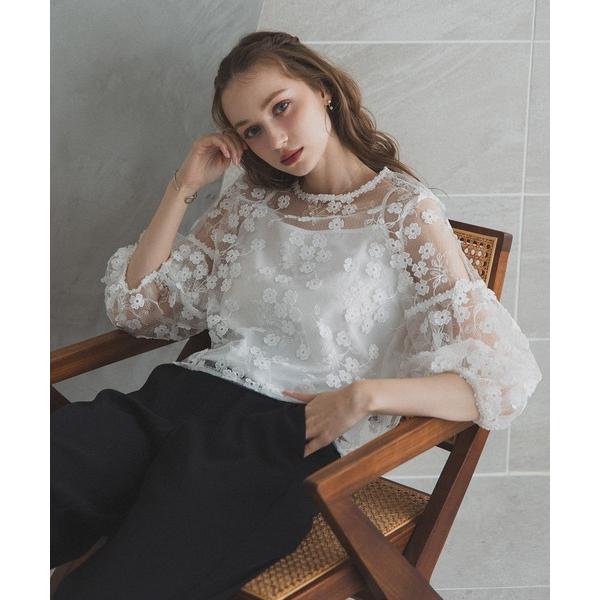 ZOZO問い合わせ番号:95242622ショップ:Meraki，メラキブランド:MERAKI，メラキ商品名:オーガンジーレースブラウスカテゴリ:トップス>シャツ/ブラウスブランド品番:M845素材:ポリエステル100%原産国:中国カラ...