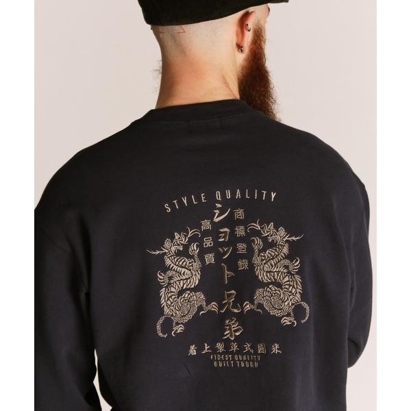 『セール実施中』ZOZO問い合わせ番号:95254485ショップ:SCHOTT，ショットブランド:schott，ショット商品名:Schott/ショット/ADVERTISEMENT DRAGON CREW SWEAT/アドバタイズメント ドラ...