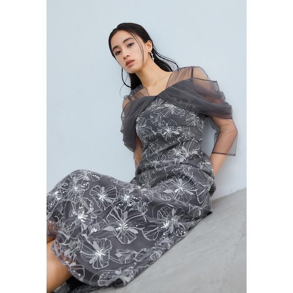 ZOZO問い合わせ番号:95254621ショップ:bflat，ビーフラットブランド:niana，ニアナ，ANDRESD，アンドレスド商品名:オフショルダースパンコール刺繍レースドレス 結婚式 成人式 二次会 同窓会 入学式 卒業式 パーティ...