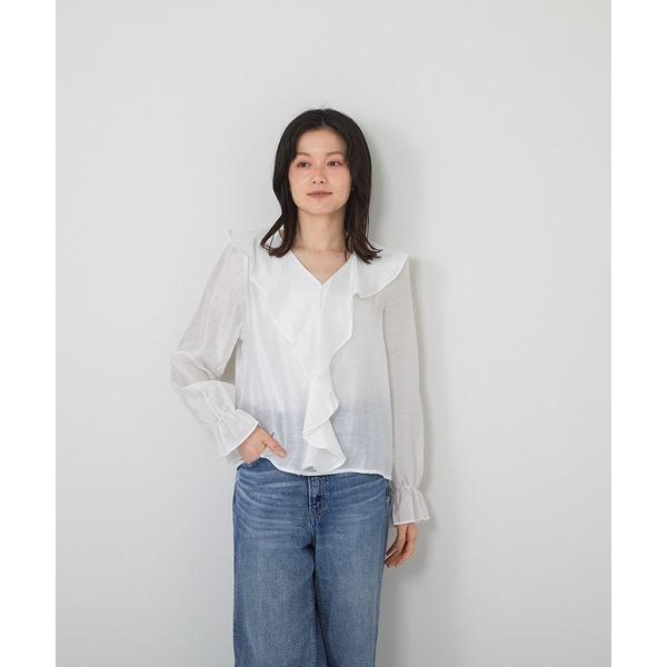 『タイムセール実施中』ZOZO問い合わせ番号:95254946ショップ:Bonjour Sagan，ボンジュールサガンブランド:MINS MINIS，ミンスミニス，Bonjour Sagan，ボンジュールサガン商品名:Vネックフリルブラウス...