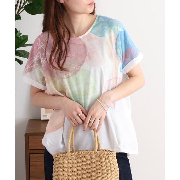 『タイムセール実施中』ZOZO問い合わせ番号:95255890ショップ:FUNALIVE，ファンアライブブランド:myke，ミーカ，FUNALIVE，ファンアライブ商品名:myke 水彩プリントタックTシャツカテゴリ:トップス>Tシャ...