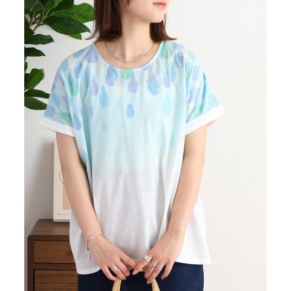 『タイムセール実施中』ZOZO問い合わせ番号:95255901ショップ:FUNALIVE，ファンアライブブランド:myke，ミーカ，FUNALIVE，ファンアライブ商品名:myke 水彩しずくプリントタックTシャツカテゴリ:トップス>...