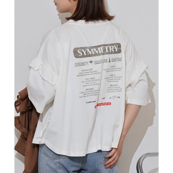 『タイムセール実施中』ZOZO問い合わせ番号:95255902ショップ:FUNALIVE，ファンアライブブランド:myke，ミーカ，FUNALIVE，ファンアライブ商品名:myke 袖フリルビックTシャツカテゴリ:トップス>Tシャツ/...