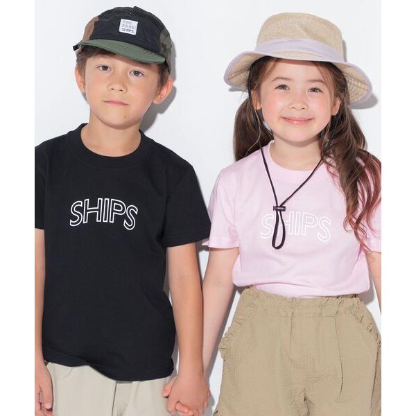 ZOZO問い合わせ番号:95347656ショップ:SHIPS KIDS，シップス キッズブランド:SHIPS，シップス商品名:【WEB限定】SHIPS KIDS:100〜160cm / 〈家族おそろい〉SHIPS ラウンド プリント ロゴ ...
