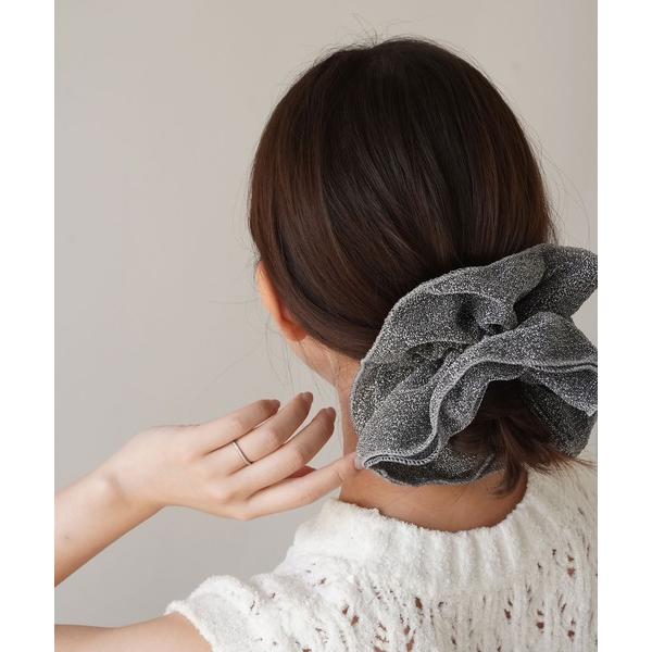 『タイムセール実施中』ZOZO問い合わせ番号:95347739ショップ:RiNc，リンクブランド:ammy.，エイミードット商品名:【 ammy. / エイミードット 】 ラメ ビッグ シュシュカテゴリ:ヘアアクセサリー>シュシュブラ...