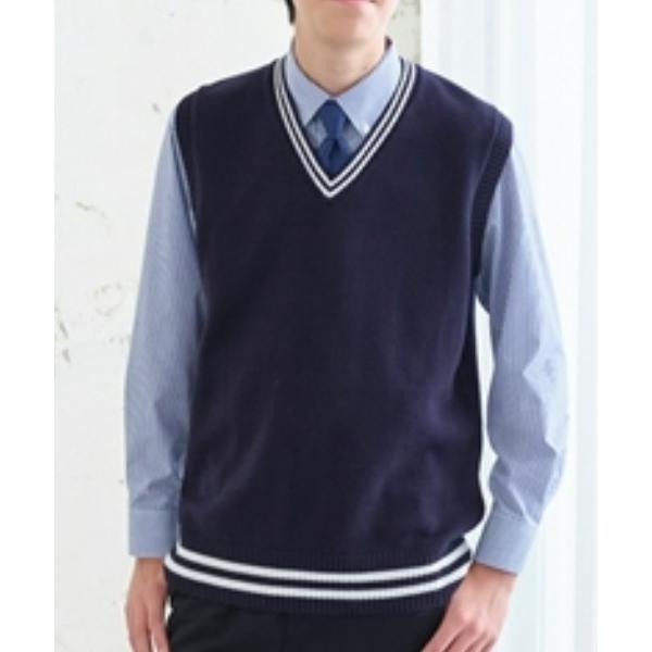 『タイムセール実施中』ZOZO問い合わせ番号:95348145ショップ:nissen，ニッセンブランド:QUNTSTYLE，キュントスタイル商品名:ライン入りスクールベスト　＜綿100%＞カテゴリ:トップス>ベストブランド品番:QUN...