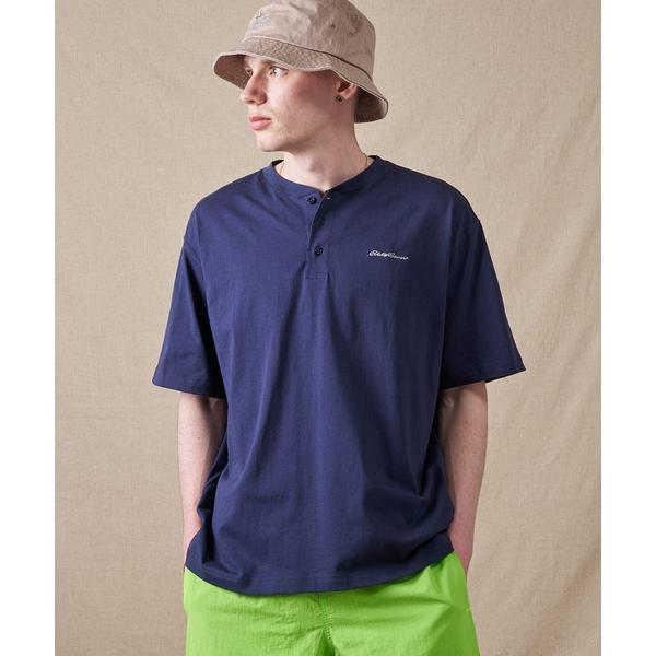 『タイムセール実施中』ZOZO問い合わせ番号:95348184ショップ:Eddie Bauer，エディーバウアーブランド:Eddie Bauer，エディーバウアー商品名:クラシック ロゴ刺繍 ヘンリーネック Tシャツカテゴリ:トップス&gt...