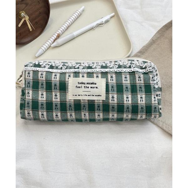 ZOZO問い合わせ番号:95348225ショップ:Mayree，メイリーブランド:Mignonjour，ミニョンジュール商品名:Mignonjour/さくらんぼチェック柄ペンケース M2773カテゴリ:雑貨/ホビー>ペン類ブランド品番...