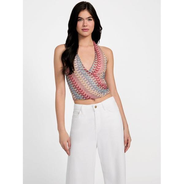 『タイムセール実施中』ZOZO問い合わせ番号:95348336ショップ:GUESS，ゲスブランド:Guess，ゲス商品名:SL Fearne Halter Top タンクトップカテゴリ:トップス>タンクトップブランド品番:W5YP59...