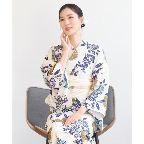 『タイムセール実施中』ZOZO問い合わせ番号:95348516ショップ:SOUBIEN，ソウビエンブランド:SOUBIEN，ソウビエン商品名:【floro by SOUBIEN】浴衣2点セット （浴衣＋兵児帯)カテゴリ:水着/着物・浴衣&g...