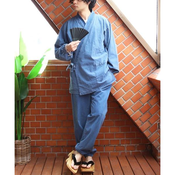 『タイムセール実施中』ZOZO問い合わせ番号:95348906ショップ:Beautiful Harmony，ビューティフルハーモニーブランド:Beautiful Harmony，ビューティフルハーモニー商品名:デニム作務衣カテゴリ:水着/着...