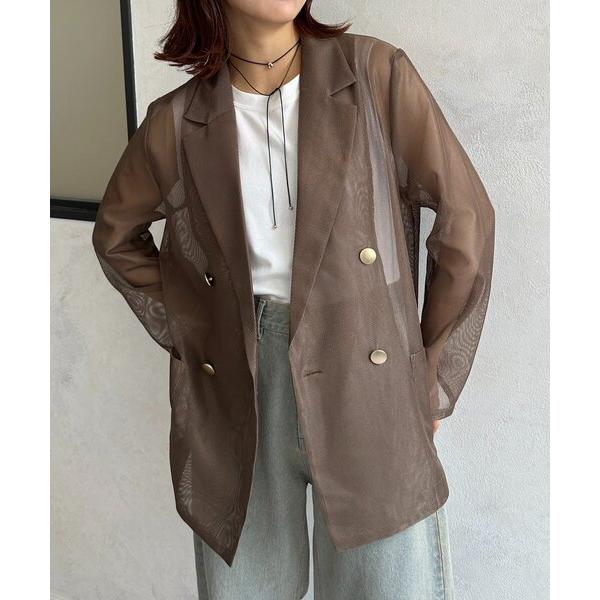 『タイムセール実施中』ZOZO問い合わせ番号:95349347ショップ:Thevon.，ゼヴォンブランド:Thevon，ゼボン商品名:【新色登場！】ゴールドボタンメッシュテーラードジャケットカテゴリ:ジャケット/アウター>テーラードジ...