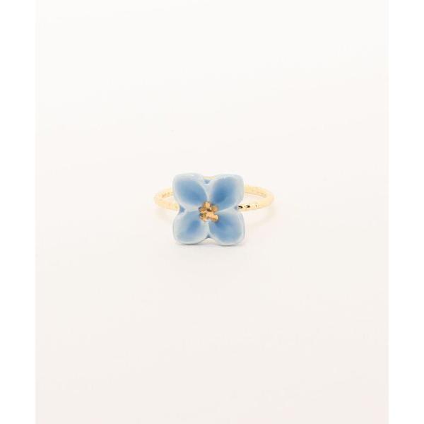 ZOZO問い合わせ番号:95381570ショップ:TONE，トーンブランド:tone，トーン商品名:irodori/花の指輪（水色）＃11カテゴリ:アクセサリー>リングブランド品番:IR-R-092素材:陶、合金メッキ指輪原産国:日本...