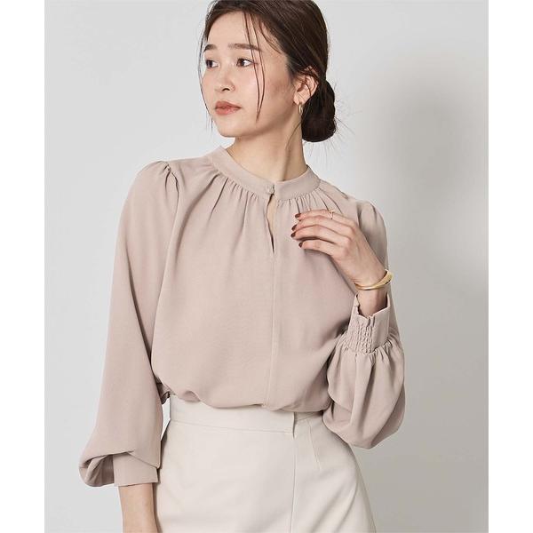 『タイムセール実施中』ZOZO問い合わせ番号:95381926ショップ:ur's，ユアーズブランド:ur's，ユアーズ商品名:前後2wayゴールド釦ギャザーブラウスカテゴリ:トップス>シャツ/ブラウスブランド品番:BGXN2255素材...