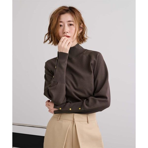 『タイムセール実施中』ZOZO問い合わせ番号:95381942ショップ:ur's，ユアーズブランド:ur's，ユアーズ商品名:ハイネックゴールド釦ラグランスリーブニットカテゴリ:トップス>ニット/セーターブランド品番:BGXU1915...