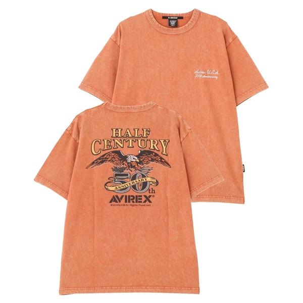 ZOZO問い合わせ番号:95381982ショップ:AVIREX，アヴィレックスブランド:AVIREX，アヴィレックス商品名:HALF-CENTURY ANNIVERSARY T-SHIRT / 50周年 半袖Tシャツ / AVIREX / ...
