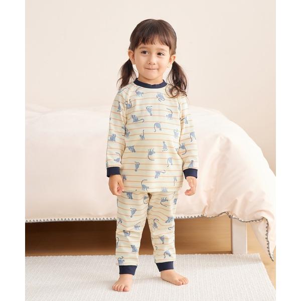 『タイムセール実施中』ZOZO問い合わせ番号:95382442ショップ:Combi mini，コンビミニブランド:combimini，コンビミニ商品名:のびのび腹巻付き毛玉ができにくいスムース長袖パジャマ（ワオキツネザル）カテゴリ:ルームウ...