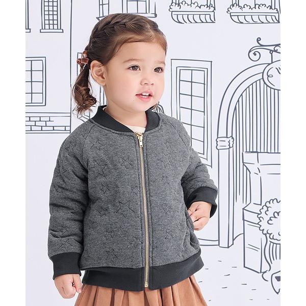 ZOZO問い合わせ番号:95382459ショップ:Combi mini，コンビミニブランド:combimini，コンビミニ商品名:あったかニットキルトジップアップブルゾン（星）カテゴリ:ジャケット/アウター>ブルゾンブランド品番:55...