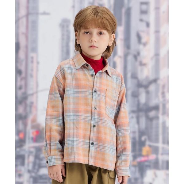 『タイムセール実施中』ZOZO問い合わせ番号:95382494ショップ:Combi mini，コンビミニブランド:combimini，コンビミニ商品名:長袖前開きオリジナルビエラチェックシャツカテゴリ:トップス>シャツ/ブラウスブラン...