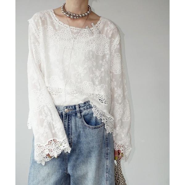 『タイムセール実施中』ZOZO問い合わせ番号:95382627ショップ:chuclla，チュクラブランド:chuclla，チュクラ商品名:コットンレース スカラップトップス chw25a006カテゴリ:トップス>シャツ/ブラウスブラン...