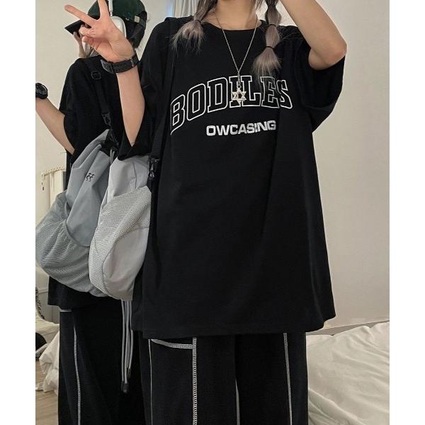 『セール実施中』ZOZO問い合わせ番号:95383433ショップ:DIAVEL，ディアベルブランド:SHEENA，シーナ，DIAVEL，ディアベル商品名:BODILESSロゴオーバーサイズＴシャツカテゴリ:トップス>Tシャツ/カットソ...
