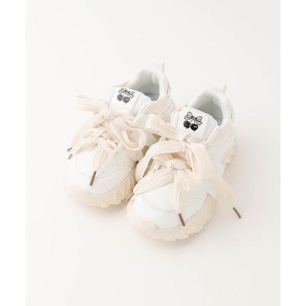 ZOZO問い合わせ番号:95415098ショップ:moredays store，モアデイズ・ストアブランド:URBAN CHERRY，アーバンチェリー商品名:ダブルリボンデザインボリュームソールダッドシューズカテゴリ:シューズ>スニー...