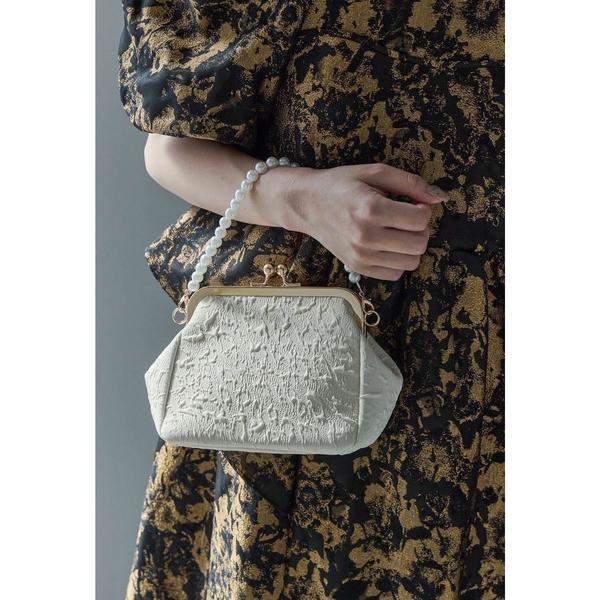 ZOZO問い合わせ番号:95416699ショップ:bflat，ビーフラットブランド:niana，ニアナ商品名:パールハンドルがま口バッグ パーティーバッグ 2way ショルダー ハンドバッグ 結婚式 二次会 成人式 同窓会 お呼ばれ フォー...