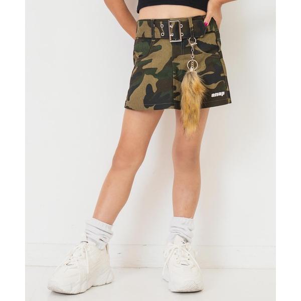 ZOZO問い合わせ番号:95448478ショップ:ANAP，アナップブランド:ANAP kids，アナップキッズ商品名:ファー シッポ付き フェイクベルトミニ スカパン【ジュニアお揃い】カテゴリ:スカート>スカートブランド品番:421...