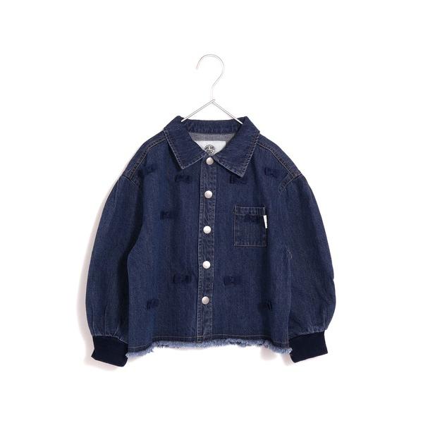 『タイムセール実施中』ZOZO問い合わせ番号:95448922ショップ:MAKE YOUR DAY，メイクユアデイブランド:MAKE YOUR DAY，メイクユアデイ商品名:セットアップできるリボンデニムブルゾン■80〜140cmカテゴリ:...