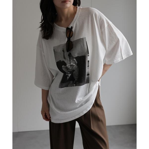 『セール実施中』ZOZO問い合わせ番号:95449362ショップ:Bonjour Sagan，ボンジュールサガンブランド:ap retro，アプレトロ，Bonjour Sagan，ボンジュールサガン商品名:フォトプリント半袖BigTeeカテ...