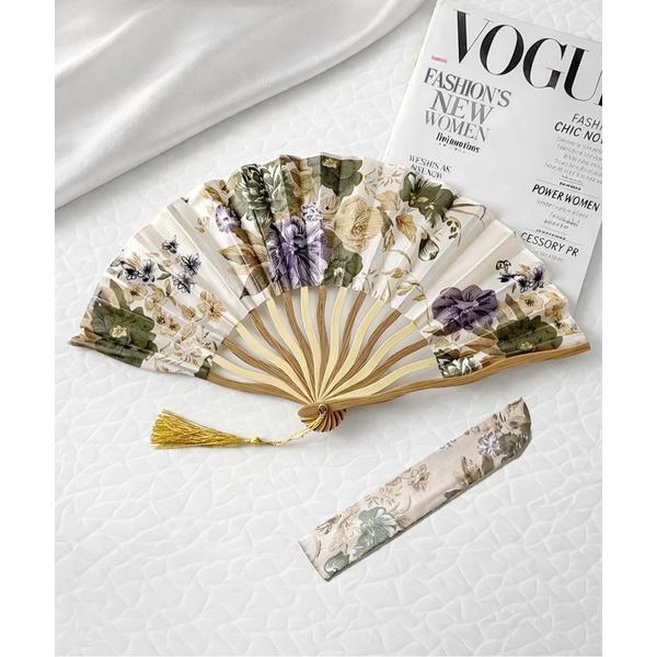 『セール実施中』ZOZO問い合わせ番号:95449646ショップ:RiNc，リンクブランド:NOLITA LABORATORY，ノリータラボラトリー商品名:【 NOLITA / ノリータ 】 ヴィンテージフローラル 折りたたみ 扇子 タッセ...