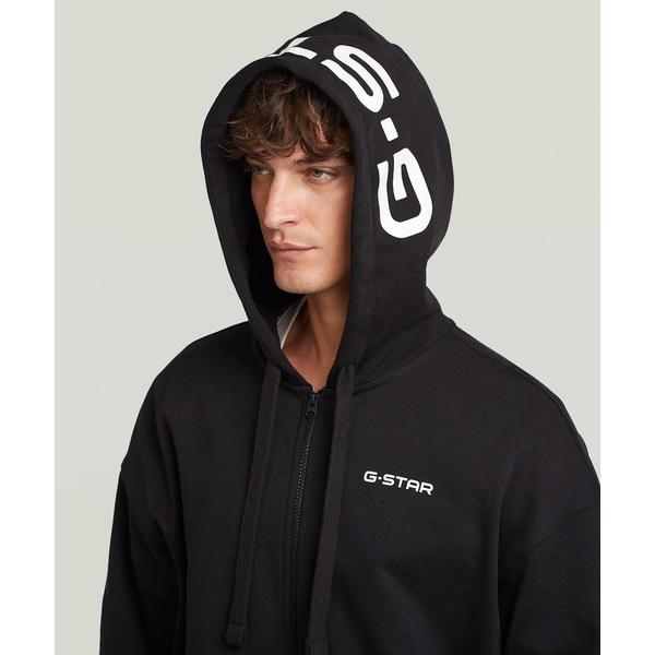 『セール実施中』ZOZO問い合わせ番号:95452131ショップ:G-STAR RAW，ジースター・ロゥブランド:G-STAR，ジースター商品名:【一部店舗限定】LOOSE HOODED ZIP SWEAT/オーバーサイズフードロゴジップア...