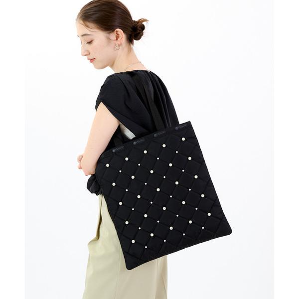 ZOZO問い合わせ番号:95482845ショップ:LeSportsac，レスポートサックブランド:LeSportsac，レスポートサック商品名:LG EMERALD TOTE W/ PEARLS ミッドナイトパールカテゴリ:バッグ>ト...