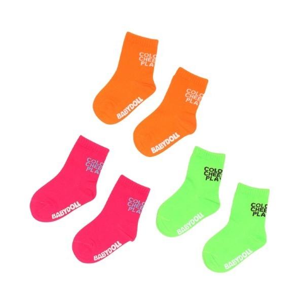 『タイムセール実施中』※このアイテムは返品・交換対象外商品です。ZOZO問い合わせ番号:95483911ショップ:BABYDOLL，ベビードールブランド:BABYDOLL，ベビードール商品名:ネオン クルーソックスセット 0758カテゴリ:...