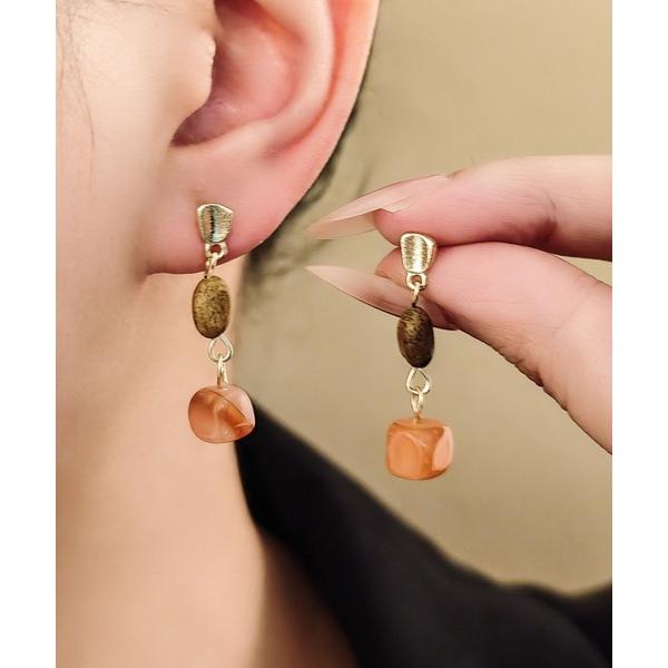 ※このアイテムは返品・交換対象外商品です。ZOZO問い合わせ番号:95484004ショップ:Newport，ニューポートブランド:yu-ka，ユーカ，Newport，ニューポート商品名:YU-KA:ストーンライクビーズピアス stone l...