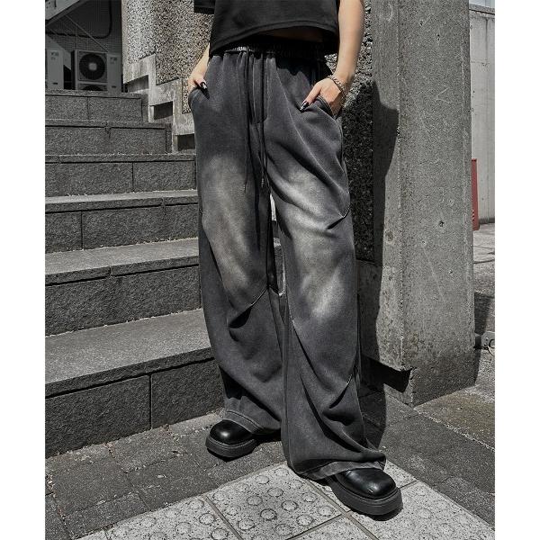 『タイムセール実施中』ZOZO問い合わせ番号:95484115ショップ:LVEU.，ラブユ.ブランド:LVEU.，ラブユ.商品名:【LVEU.】タックデザインウォッシュスウェットパンツ / ボトムス パンツ スウェット ウォッシュ 色落ち ...