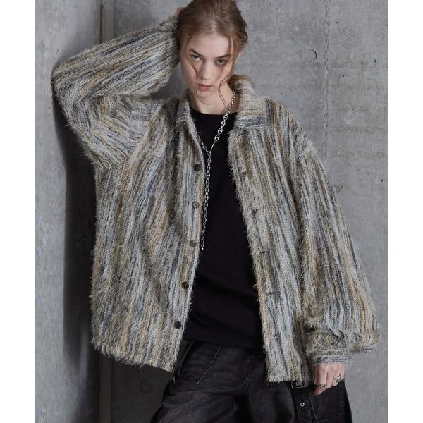 ZOZO問い合わせ番号:95485336ショップ:EMMA CLOTHES，エマ クローズブランド:SERACE，セラス商品名:【SERACE】Loose stripe shaggy shirt / ルーズストライプシャギーシャツカテゴリ:...