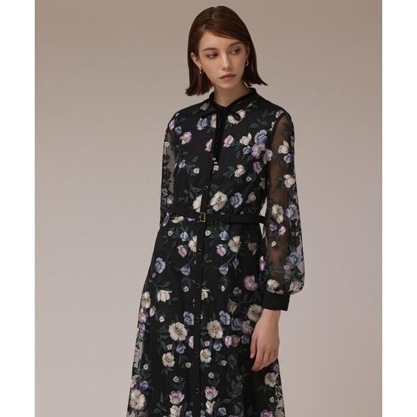 『セール実施中』ZOZO問い合わせ番号:95547465ショップ:GRACE CONTINENTAL，グレースコンチネンタルブランド:GRACE CONTINENTAL，グレースコンチネンタル商品名:マルチ刺繍フレアワンピースカテゴリ:ワン...