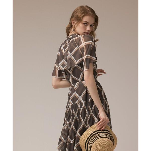 『セール実施中』ZOZO問い合わせ番号:95547599ショップ:GRACE CONTINENTAL，グレースコンチネンタルブランド:Diagram，ダイアグラム商品名:チェックプリントプリーツワンピースカテゴリ:ワンピース/ドレス>...