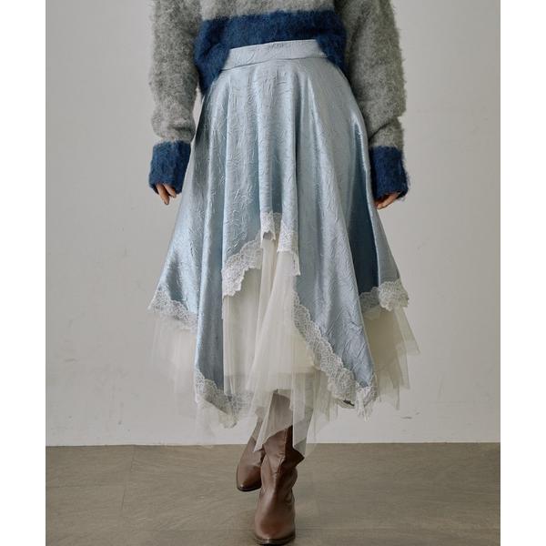 『セール実施中』ZOZO問い合わせ番号:95577905ショップ:19 roots studio，ナインティーン ルーツ スタジオブランド:VIOLETTA，ヴィオレッタ商品名:ワッシャーサテンハンカチーフヘムスカートカテゴリ:スカート&g...